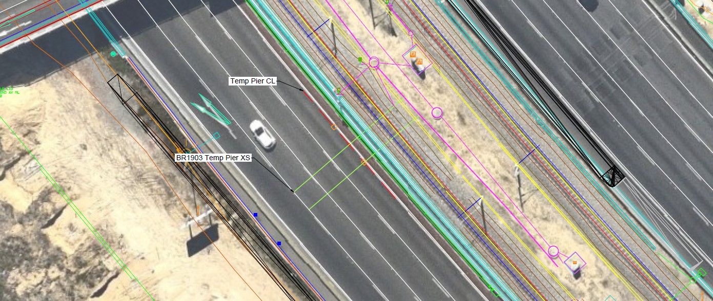 Construction staging planning approvals for bridge with Acciona