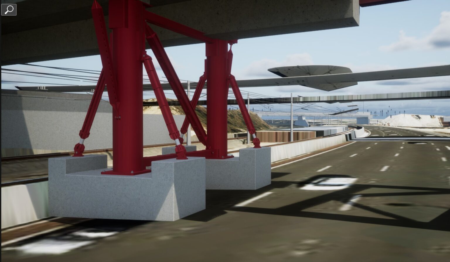 Construction staging planning approvals for bridge with Acciona