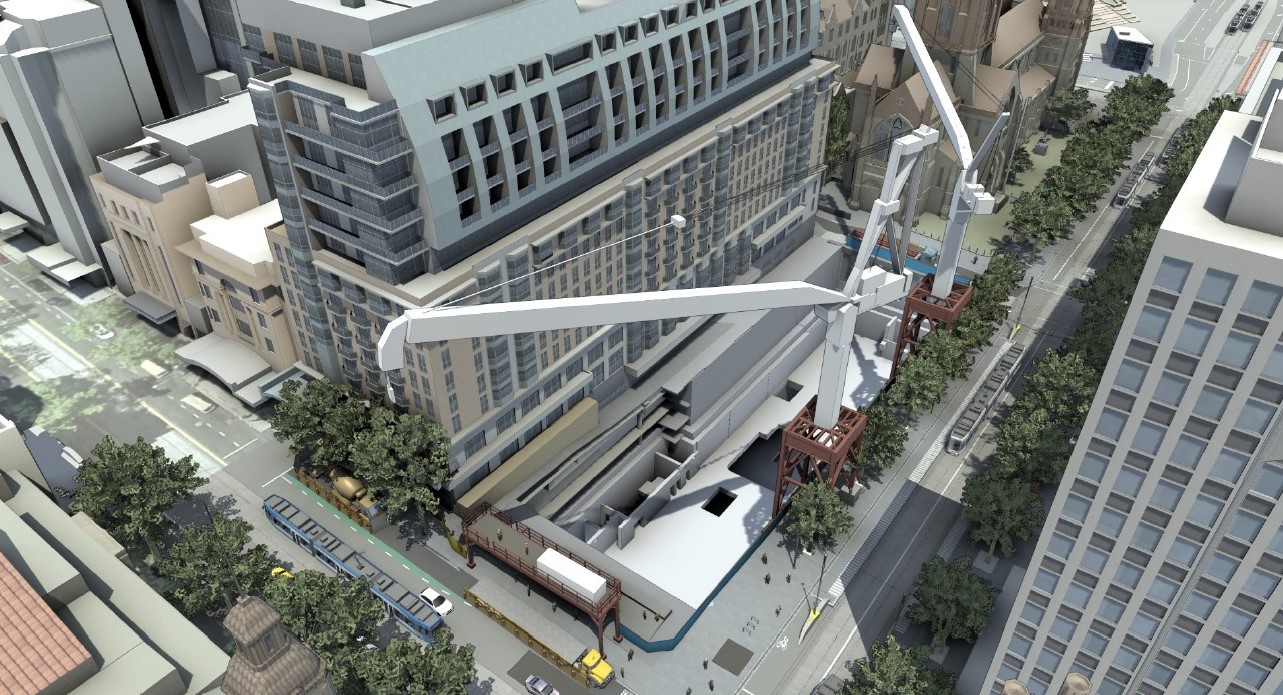 Urban site planning for infrastructure and construction projects.