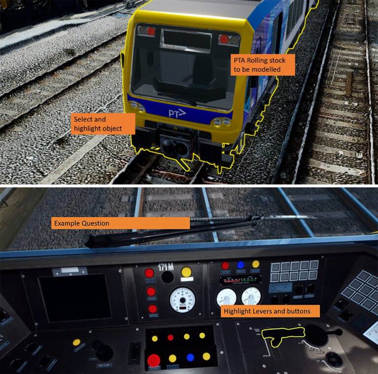 Rail competency-based training and assessment using CGI